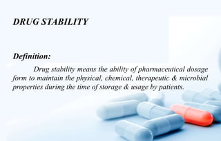 Factors affecting stability of drugs | PPTX