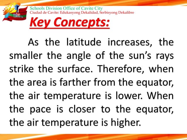 Factors Affecting the Climate (Latitude and Altitude) | PPTX | Weather ...