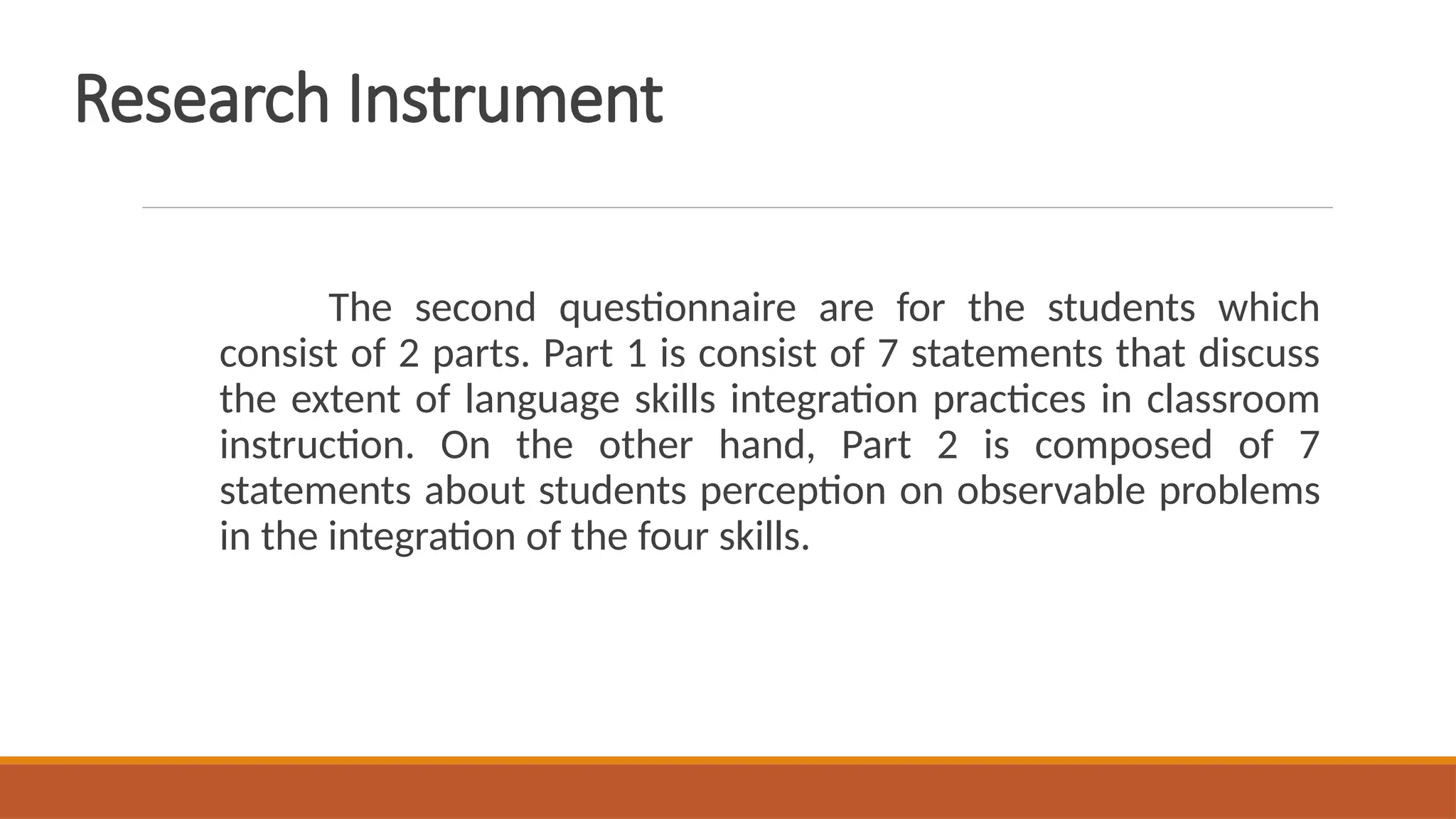 FACTORS AFFECTING THE INTEGRATION OF LANGUAGE SKILLS TO.pptx
