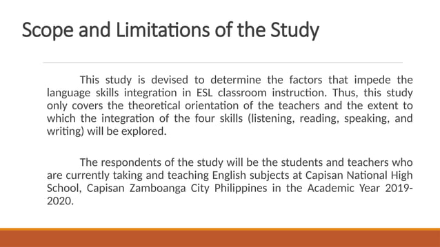 FACTORS AFFECTING THE INTEGRATION OF LANGUAGE SKILLS TO.pptx