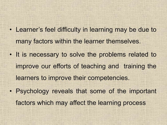 Factors affecting the learning process.ppt
