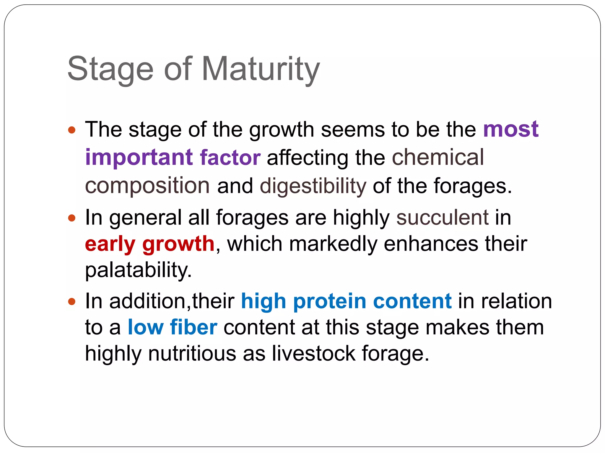 Factors affecting the nutritive Value of Feed | PPTX