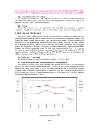 Factors affecting the strength of reactive powder concrete rpc | PDF ...