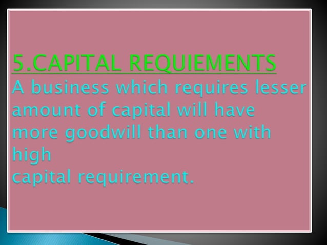 Factors affecting the value of goodwill | PPTX