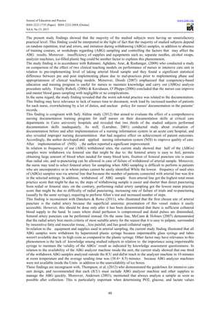 Factors affecting validity of arterial blood gases results among critically ill patients nursing ...