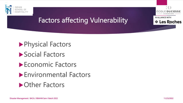 Factors affecting Vulnerability - DM.pptx | Environment | Science