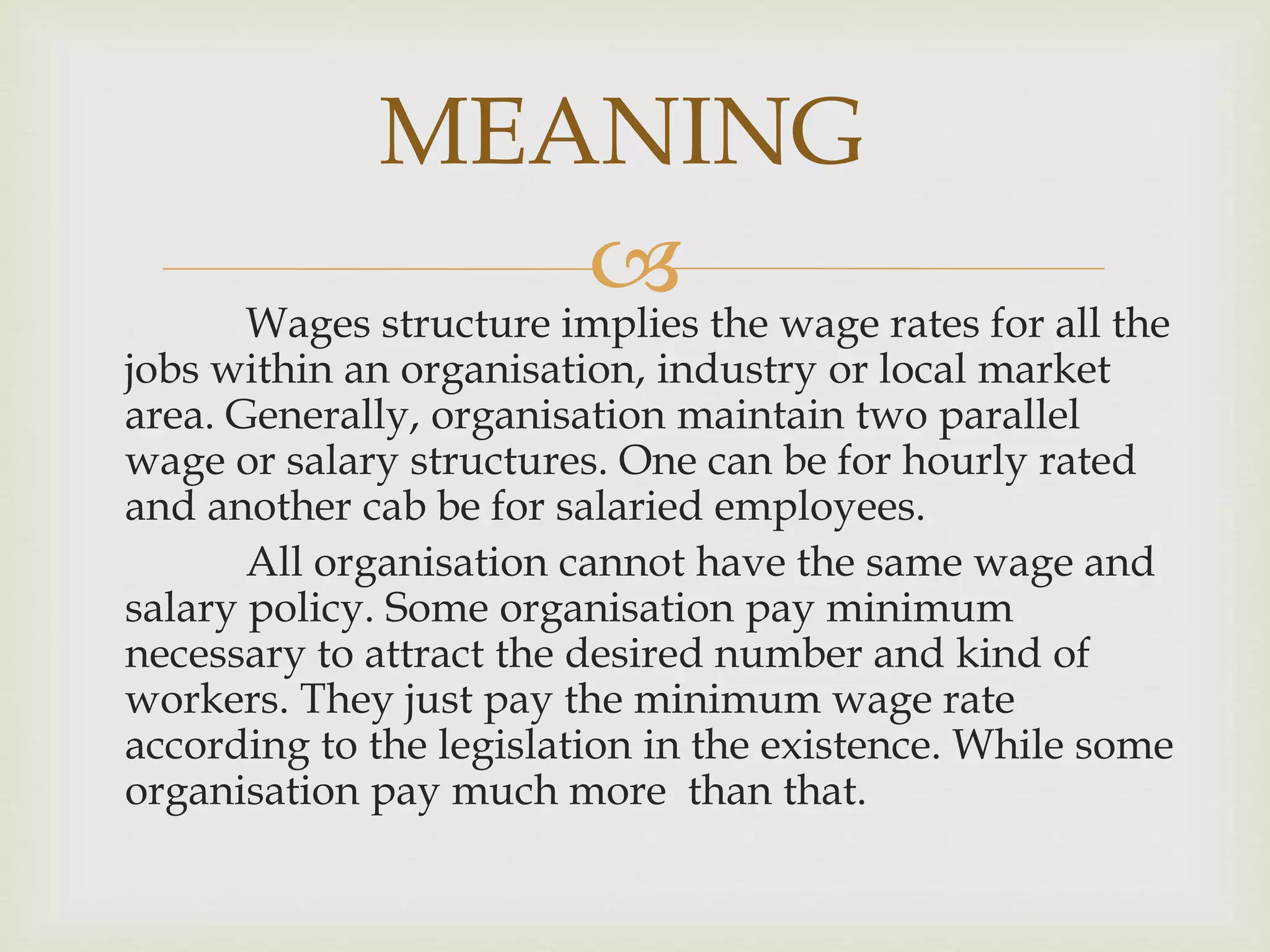 Factors affecting wages & salaries | PPTX