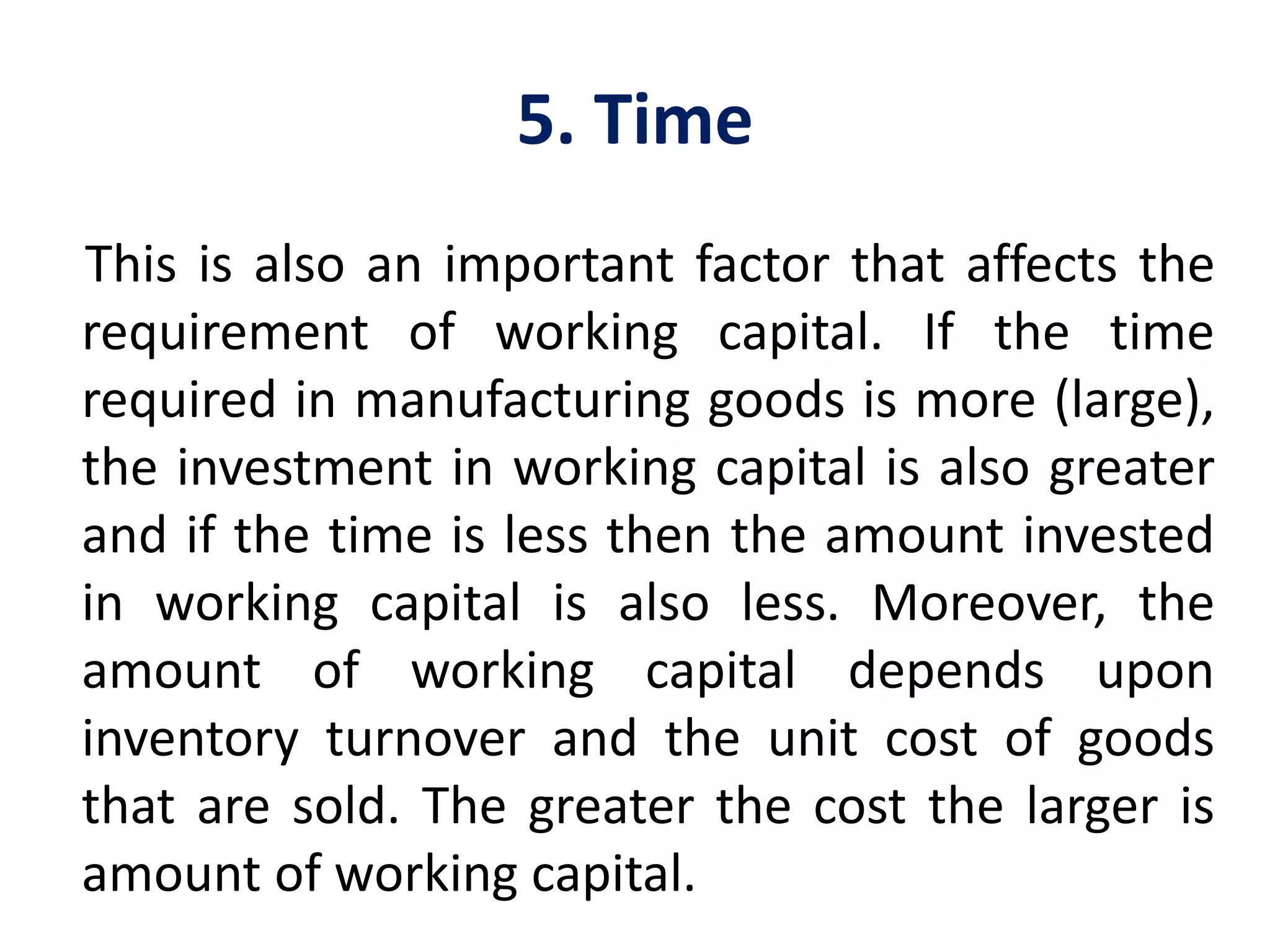 Factors affecting working capital | PPTX