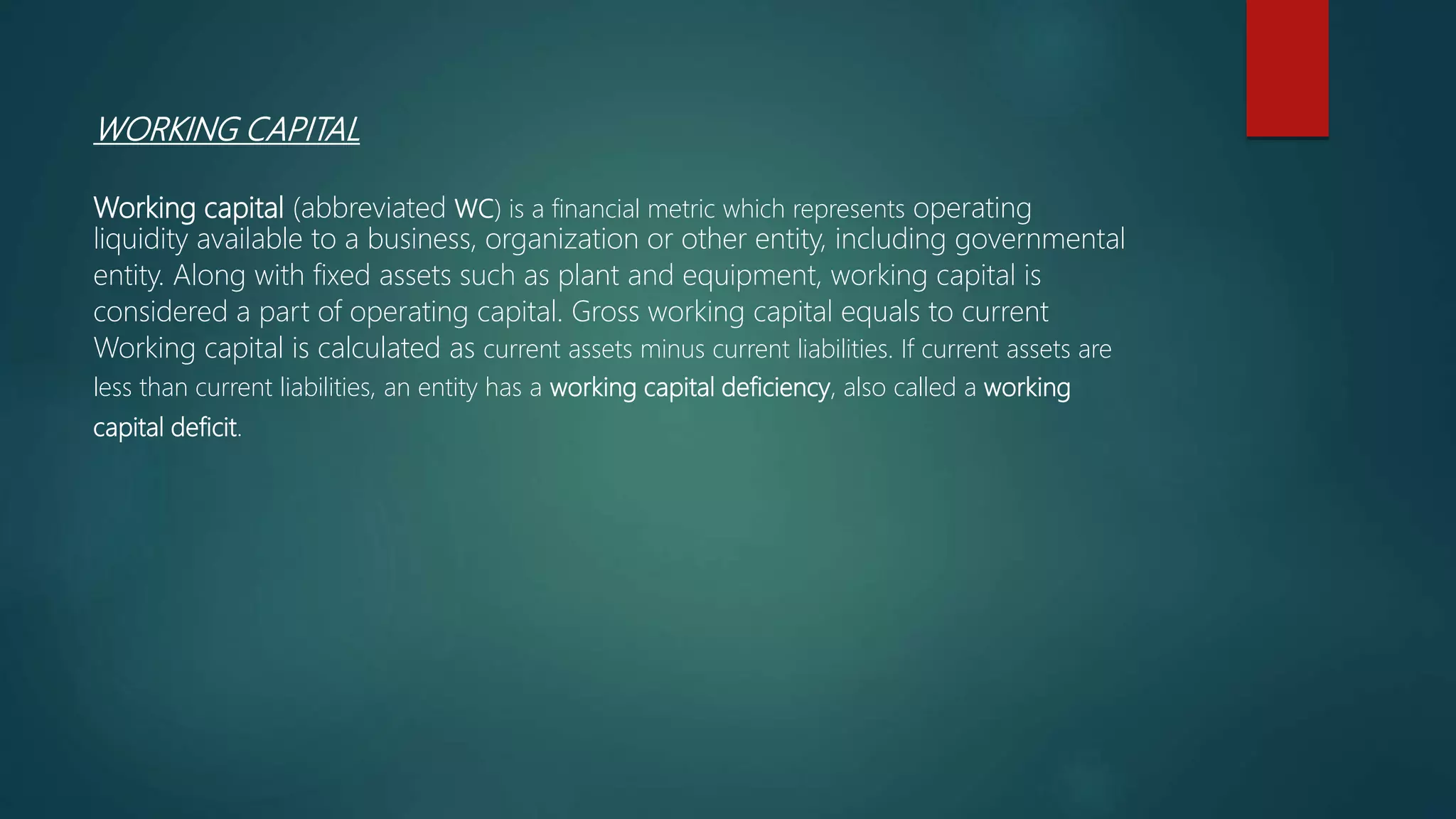 Factors affecting working capital | PPTX