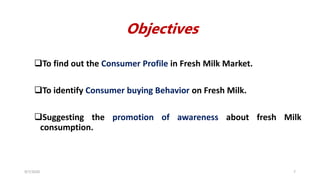 Factors affect on consumer behavior of fresh milk consumption case ...