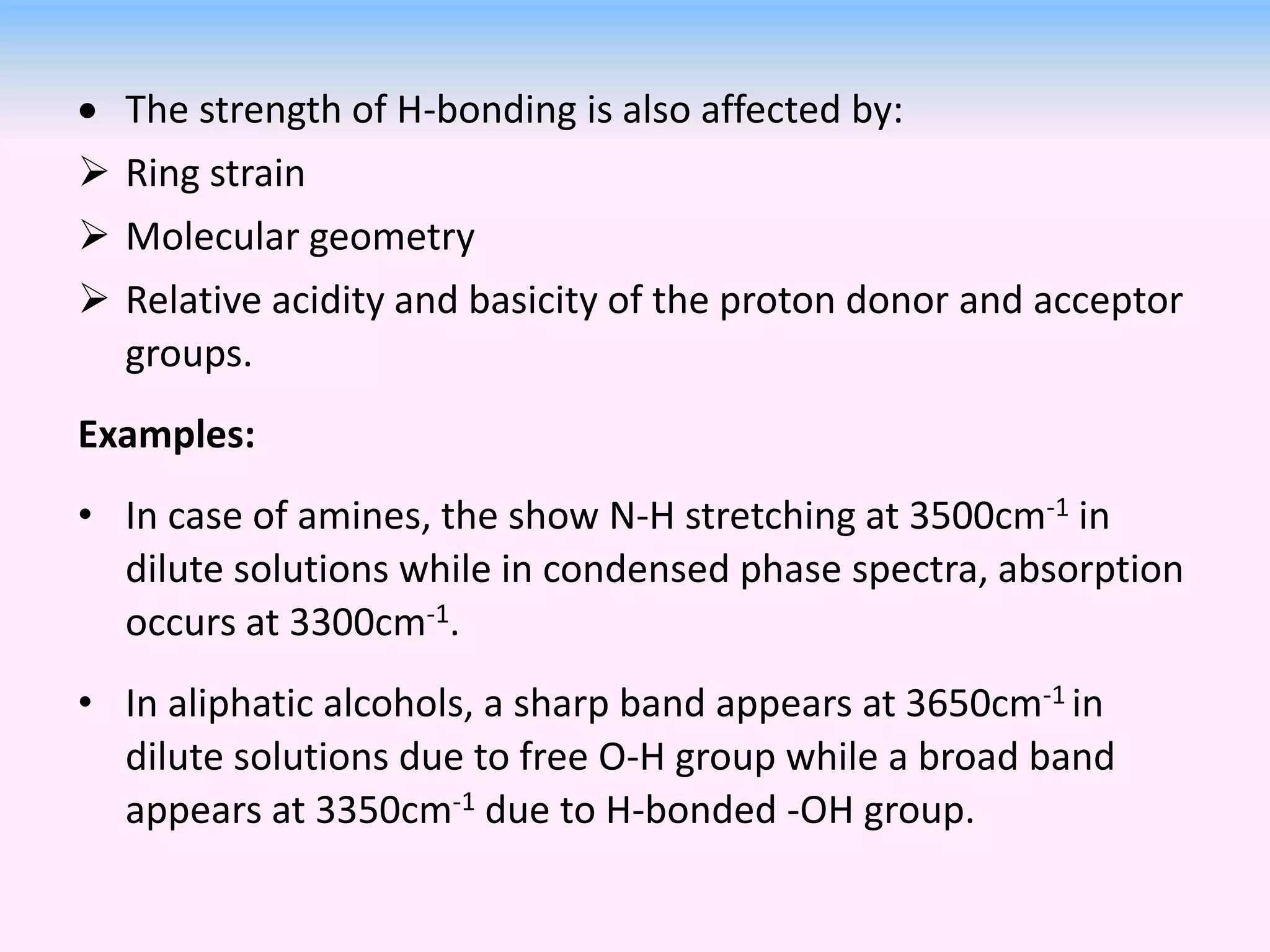 Factors and applications of IR Spectroscopy | PPTX