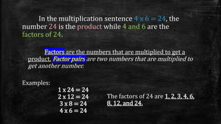 Factors and common factors | PPT