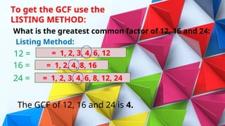 Math grade 4 and 5 Factors and GCF.pptx