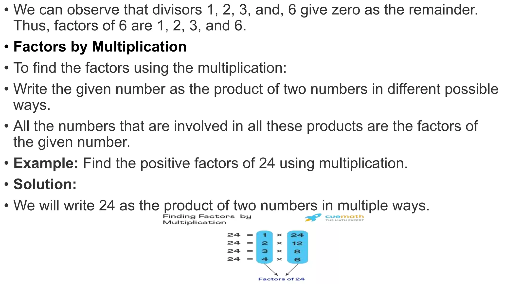 Factors and multiple | PPTX