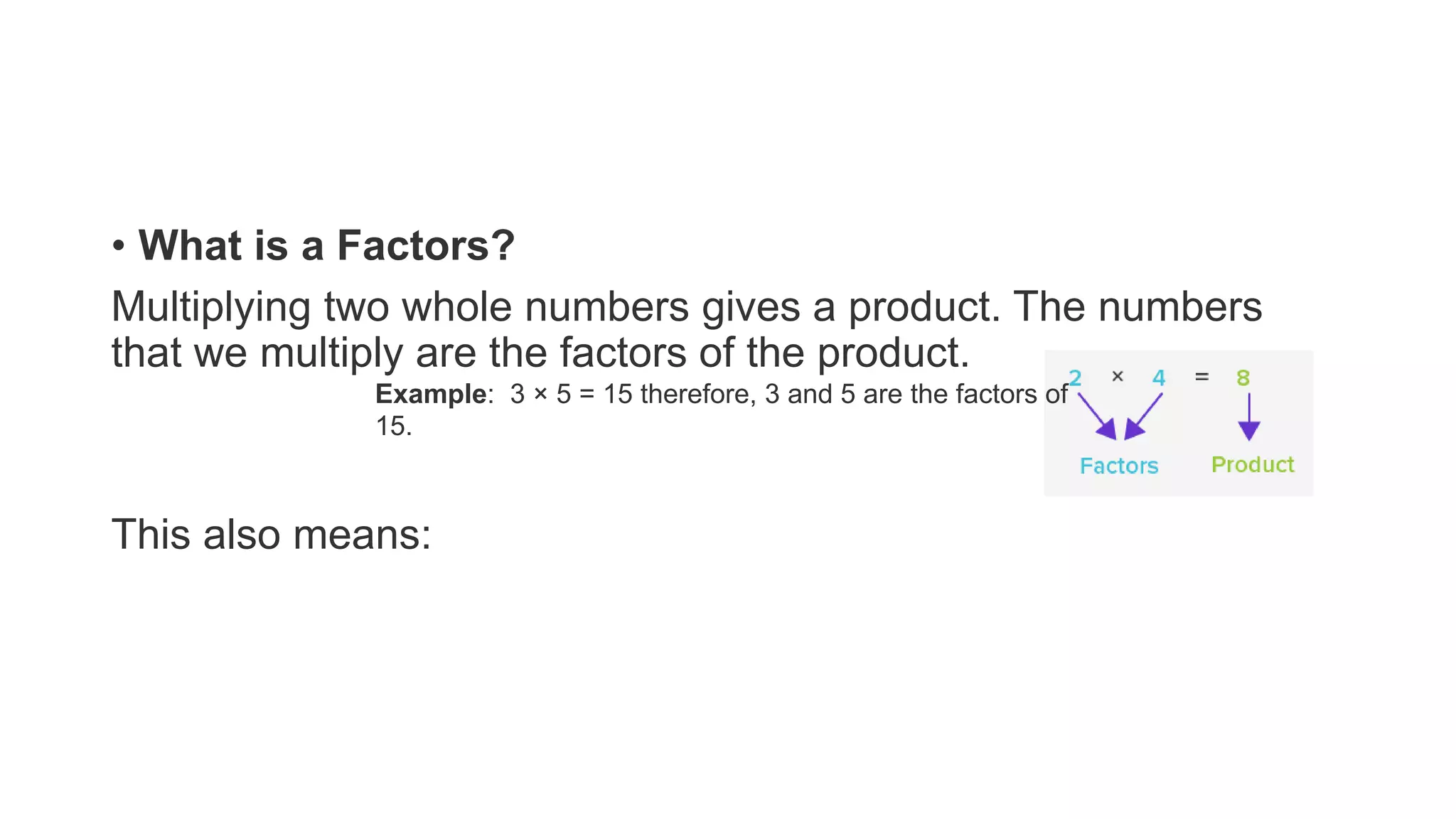 Factors and multiple | PPTX