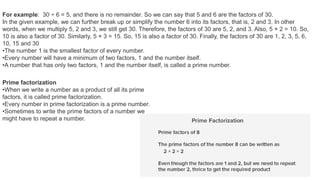 Factors and multiple | PPTX