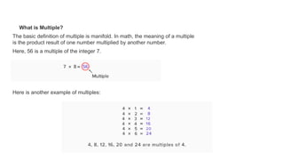 Factors and multiple | PPTX
