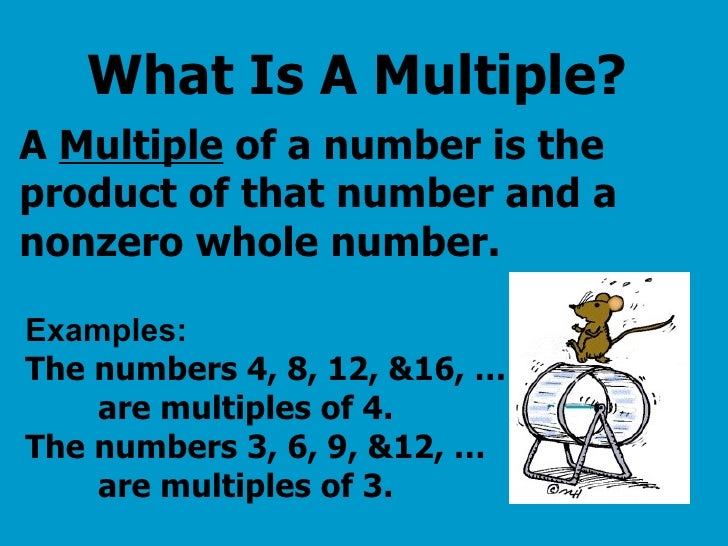 Factors And Multiples