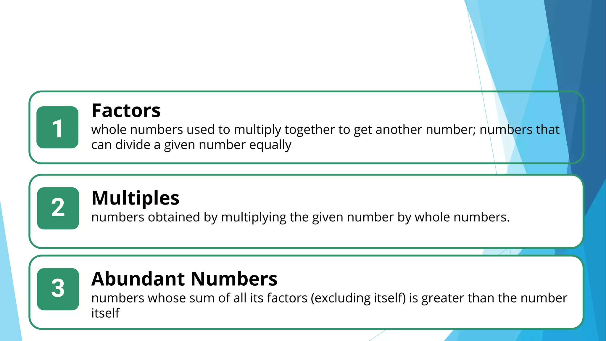 Factors and multiples grade 4 | PPTX