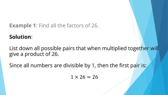 Factors and multiples grade 4 | PPTX