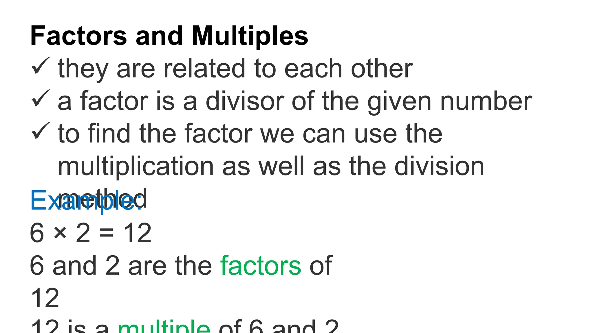Factors and Multiples P6.pptx Discussion, steps and short exercises | PPTX