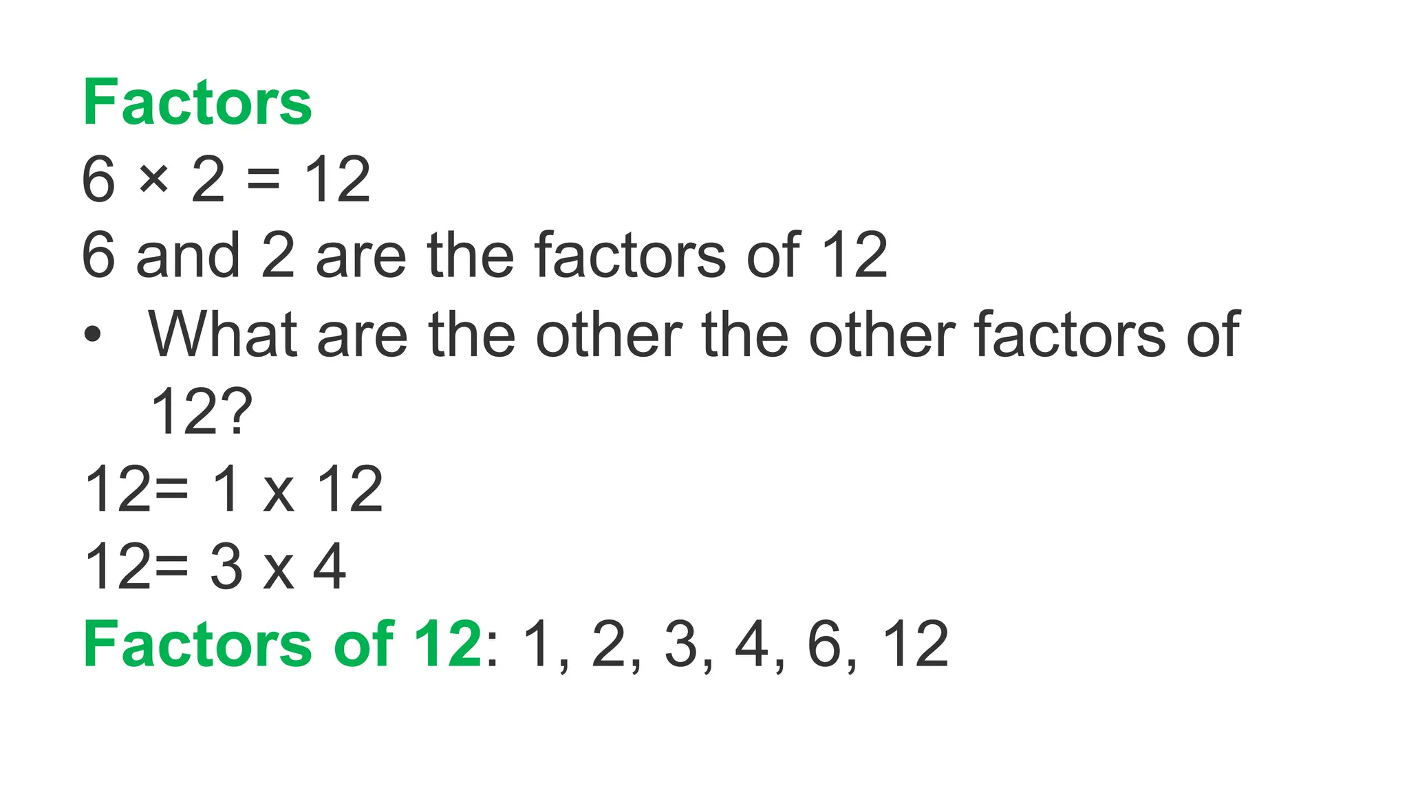 Factors and Multiples P6.pptx Discussion, steps and short exercises | PPTX