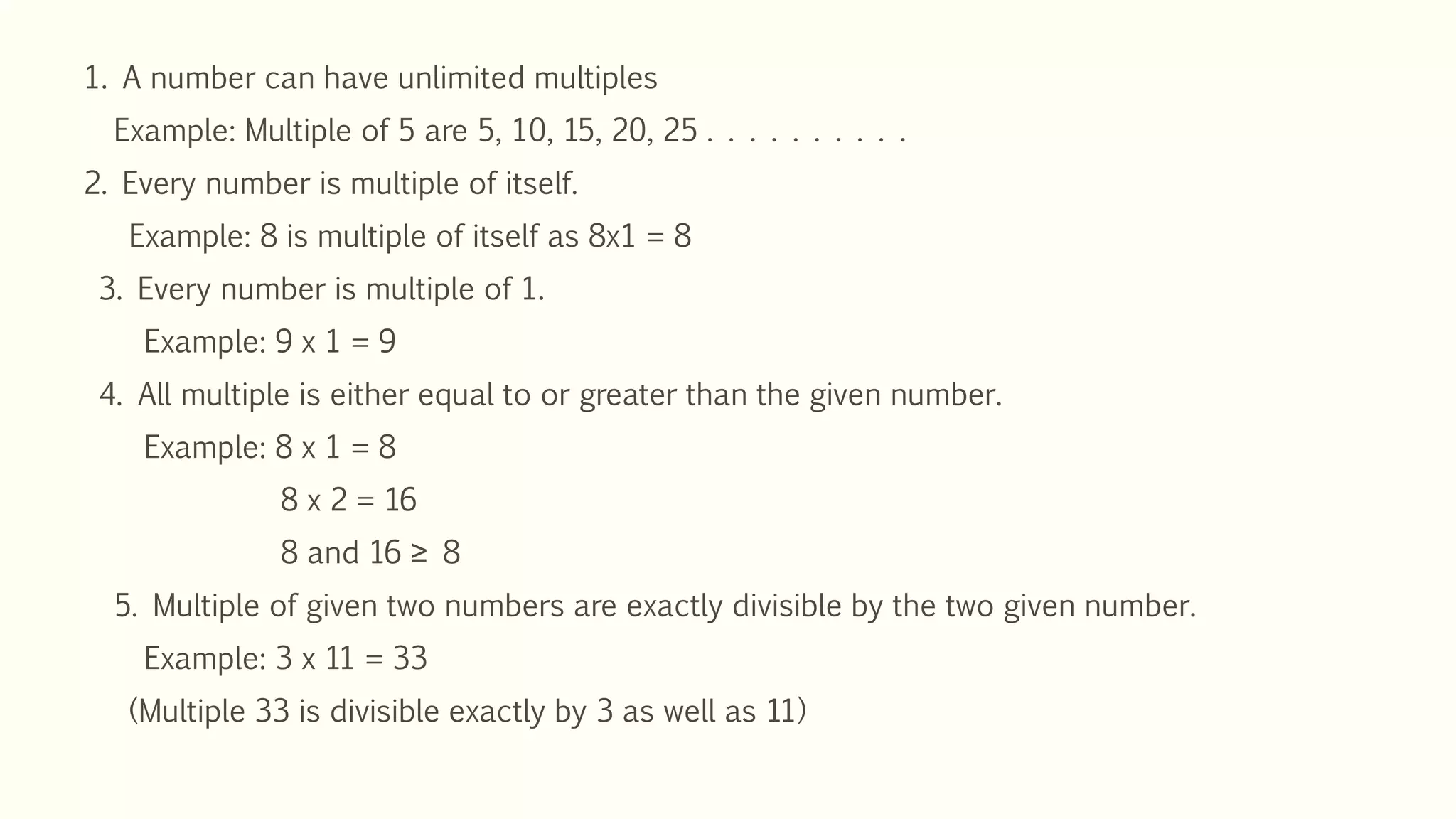 Factors and multiples ppt Class 3 | PPTX