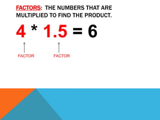 Factors and products | PPT