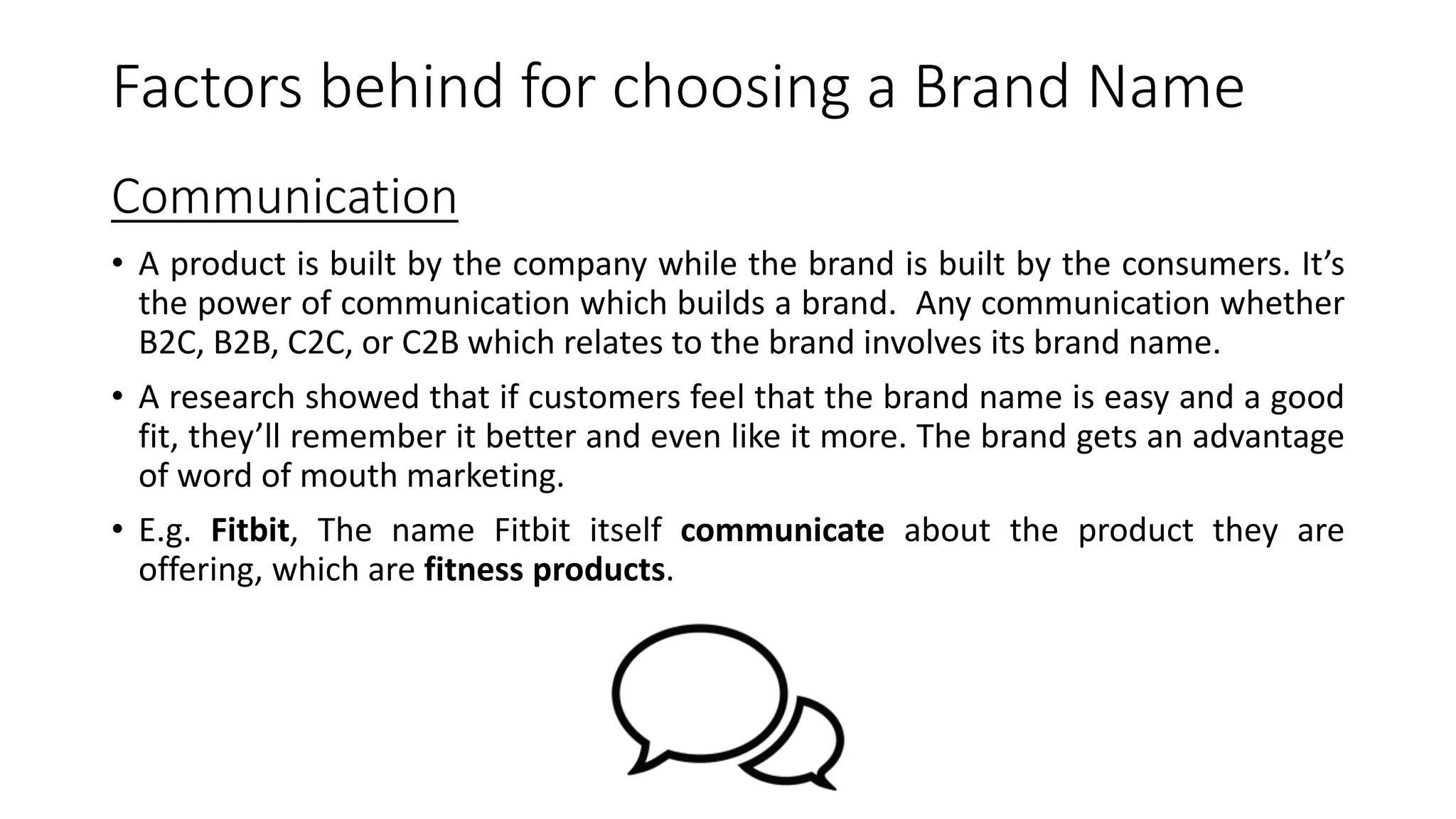 Factors behind choosing a Brand Name | PPT