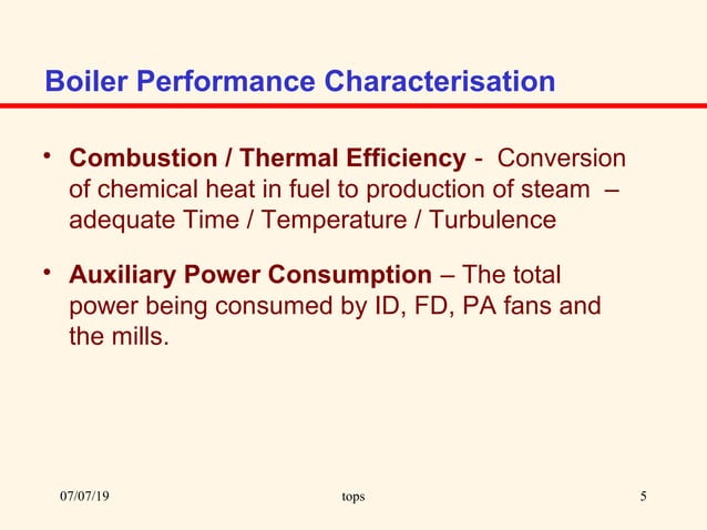 Factors Affecting Boiler Performance | PPT