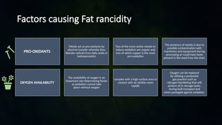 Factors causing spoilage - fats- rancidity ,oxidative.pptx