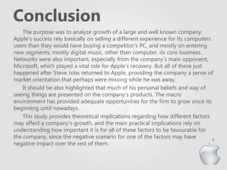 Factors contributing success of apple inc | PPTX