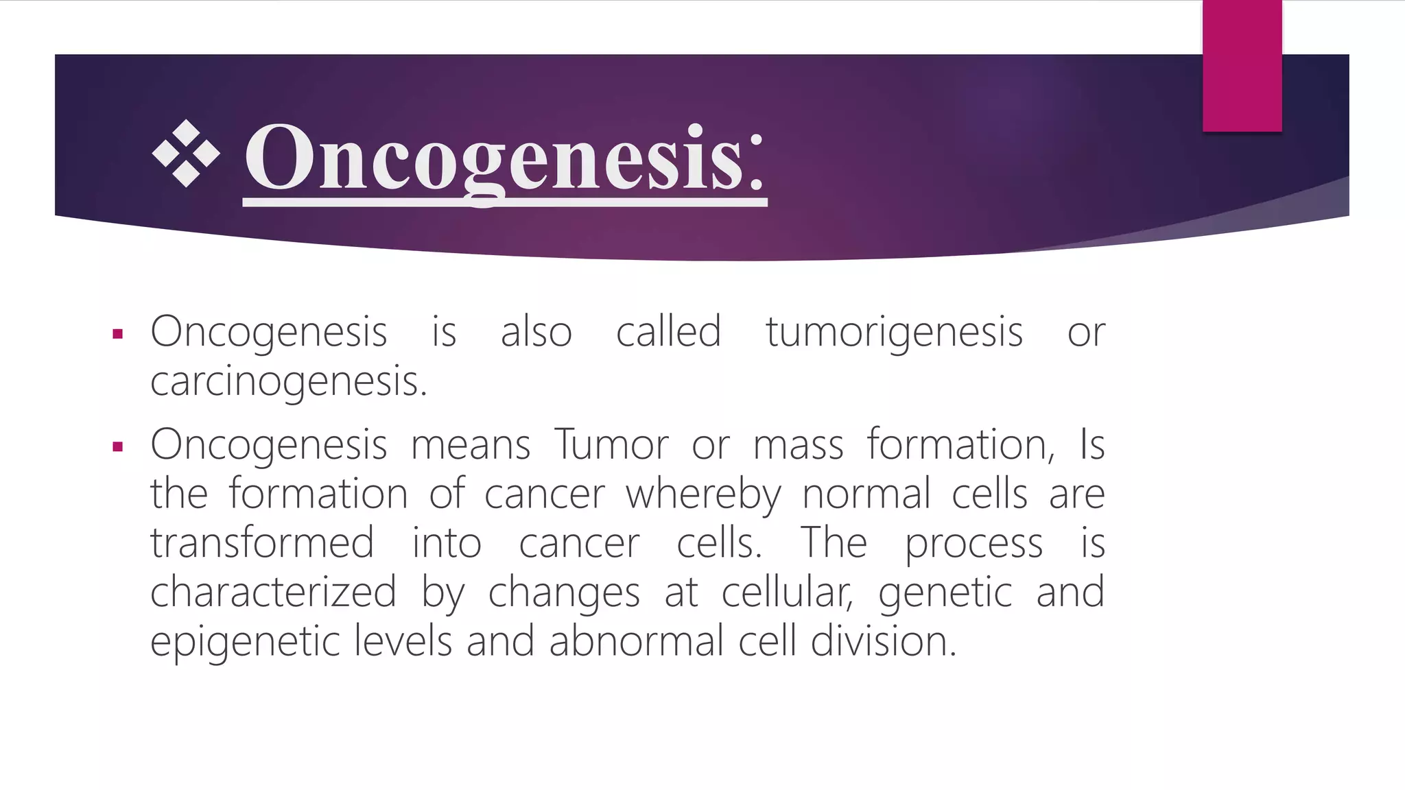 Factors controlling growth, Oncogenesis | PPTX