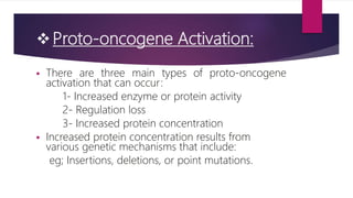 Factors controlling growth, Oncogenesis | PPTX