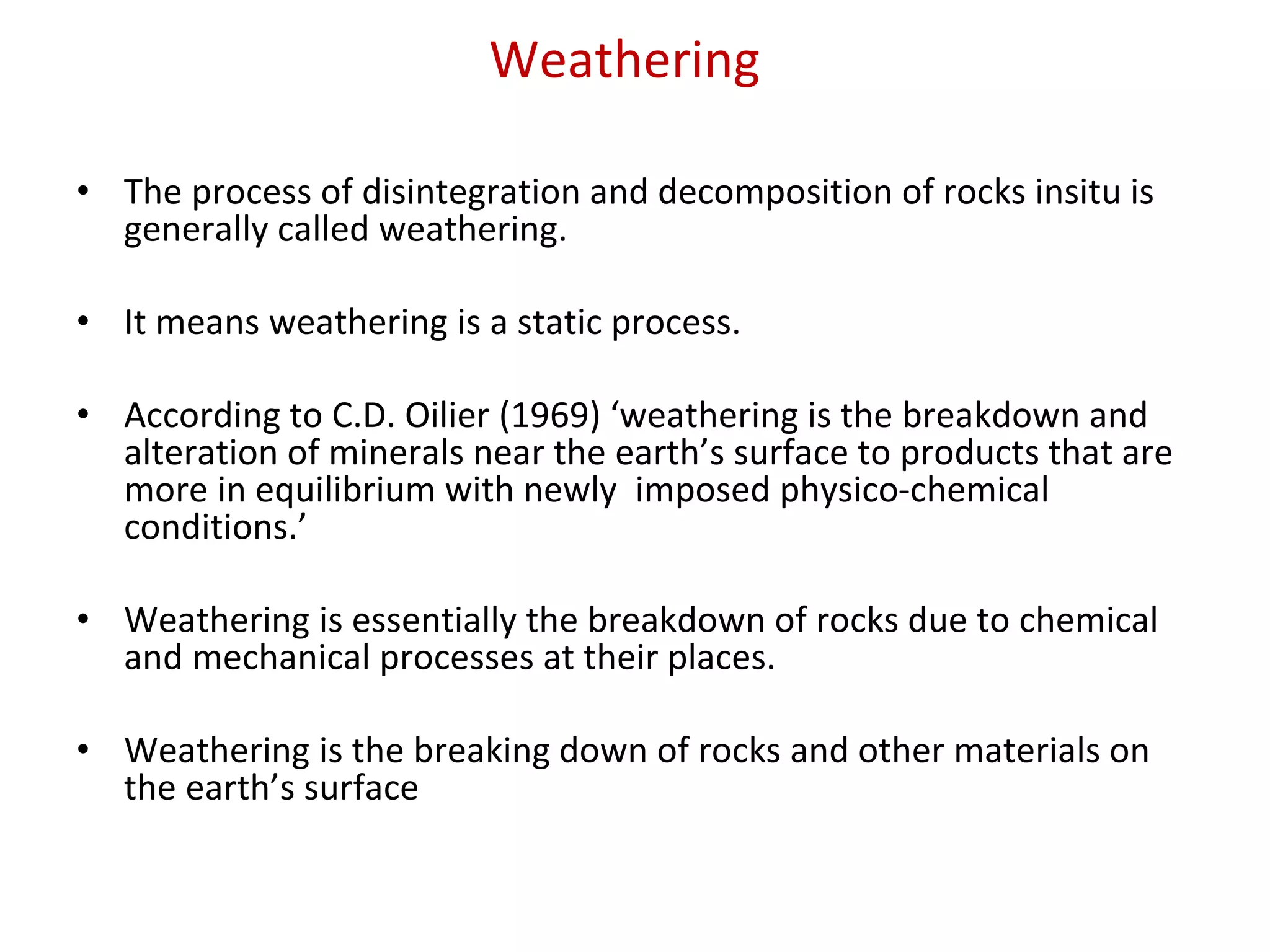 Factors controlling weathering | PPTX