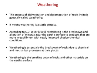 Factors controlling weathering | PPTX