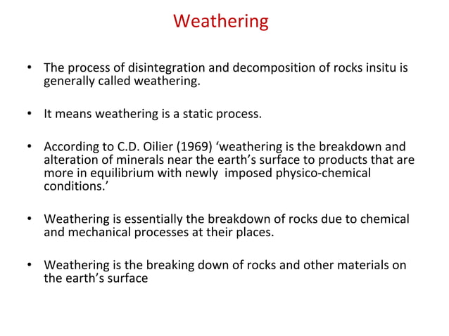 Factors controlling weathering | PPTX