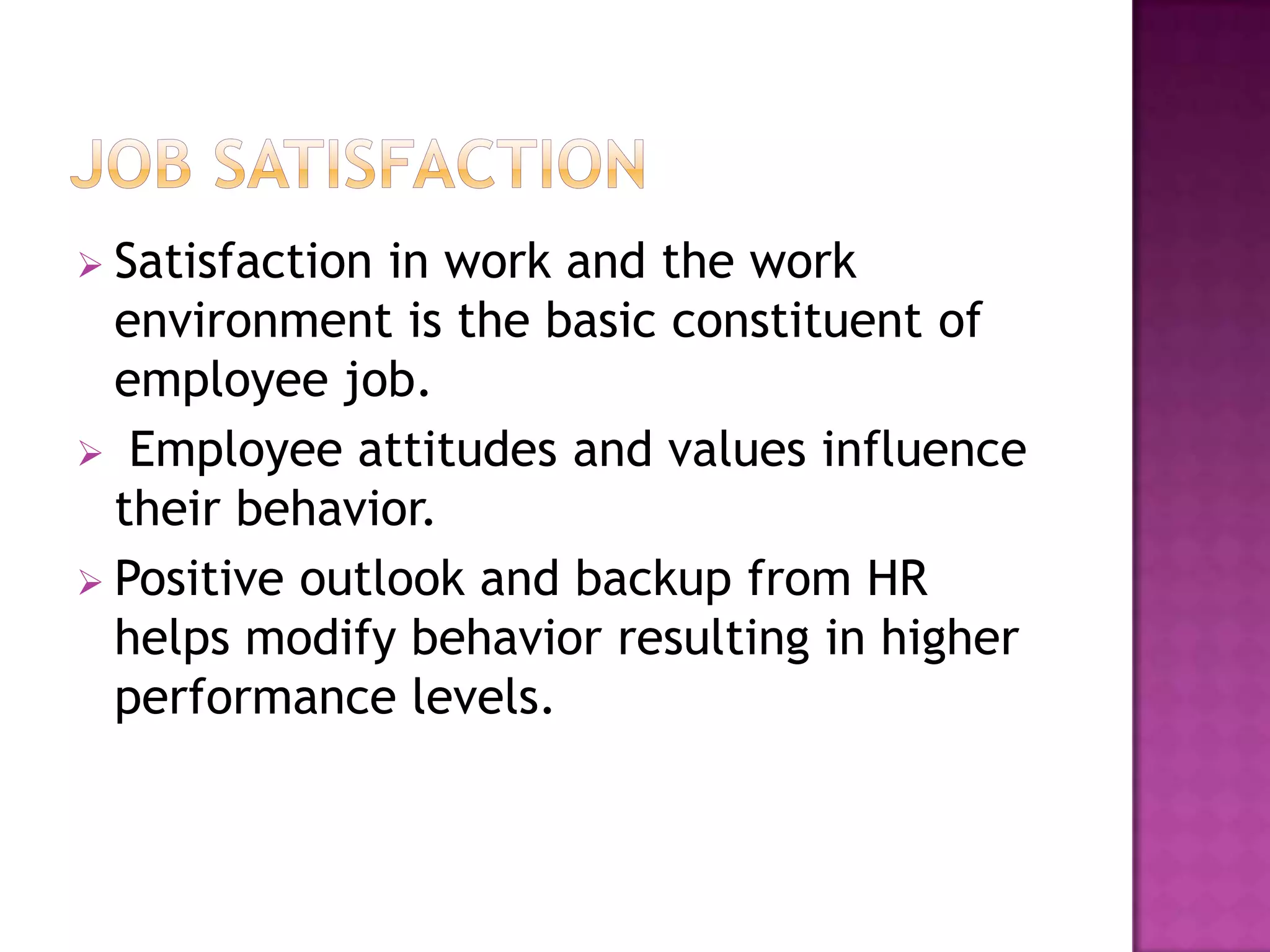 Factors determining job satisfaction of employees | PPTX | Human ...
