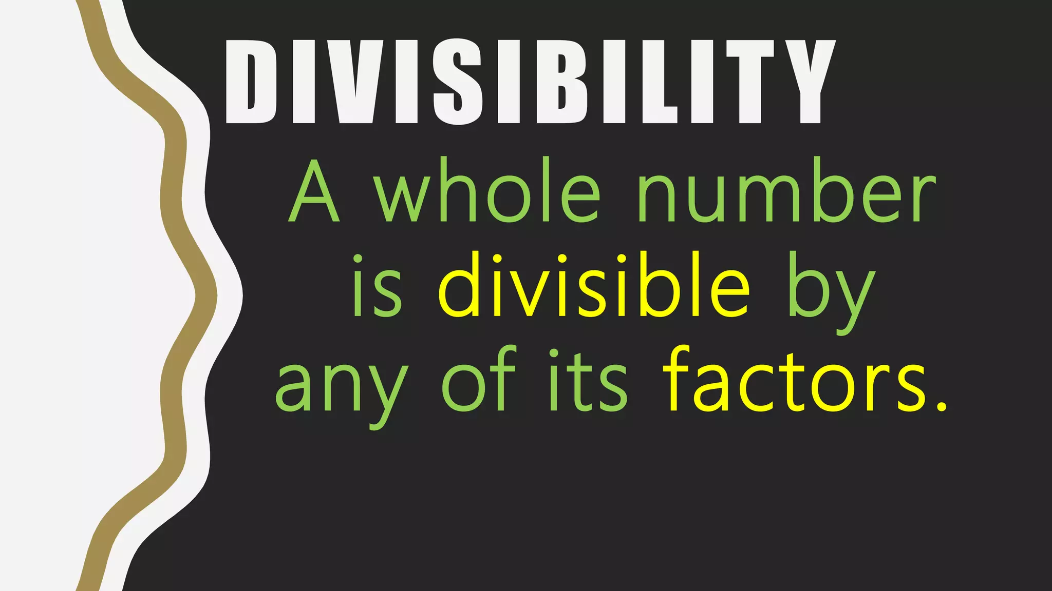 Factors & divisibility | PPT