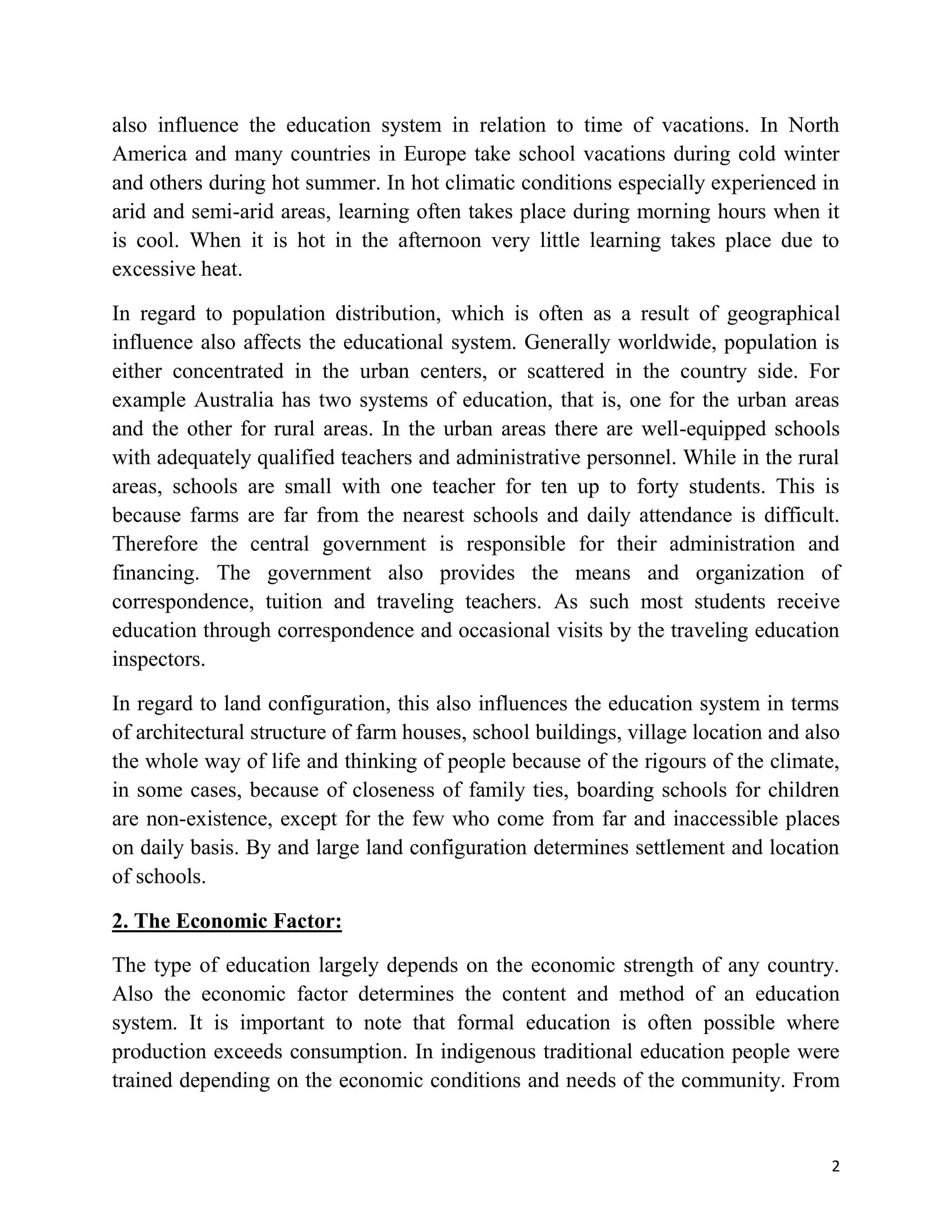 Factors effecting educational system of a country by Garima Tandon | PDF