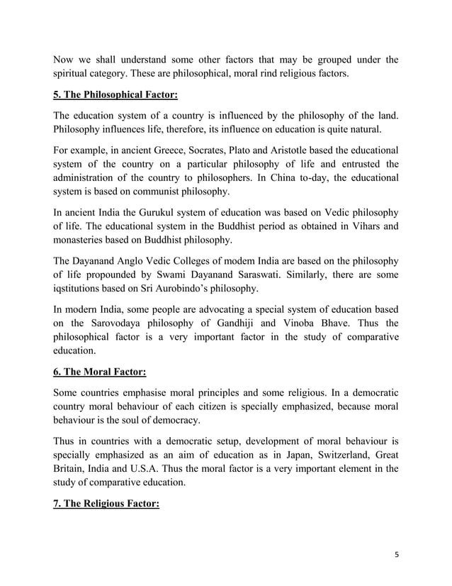 Factors effecting educational system of a country by Garima Tandon ...