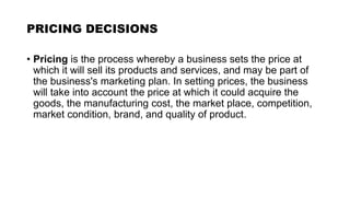 factors effecting pricing | PDF
