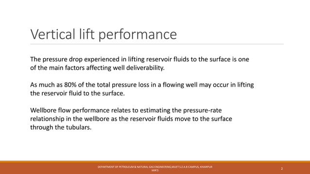 Factors effecting vertical lift performance | PPTX
