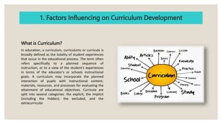 Factors & Forces Influencing on Curriculum Development.pptx