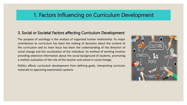 Factors & Forces Influencing on Curriculum Development.pptx ...