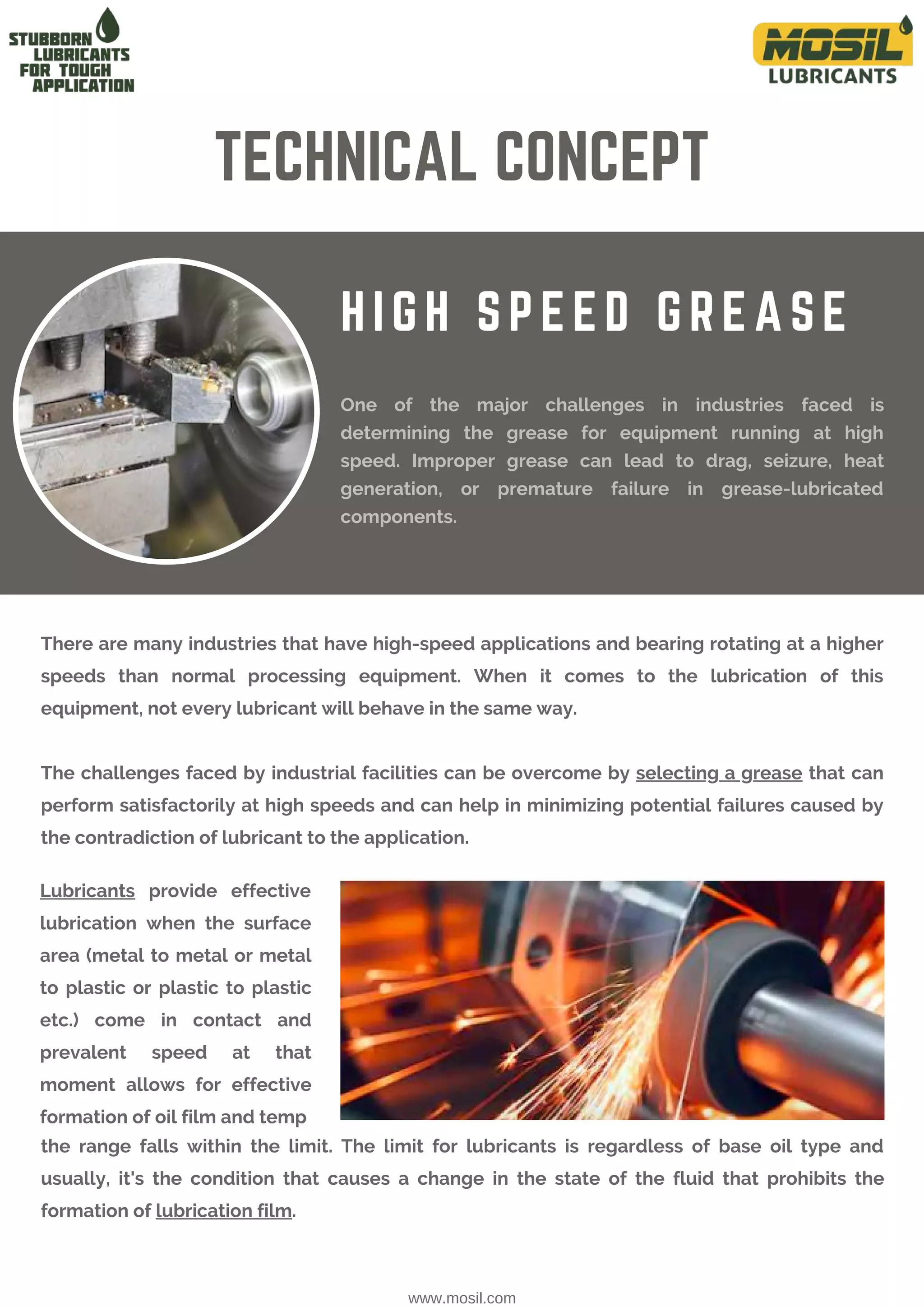 Factors for selection of high speed grease | PDF