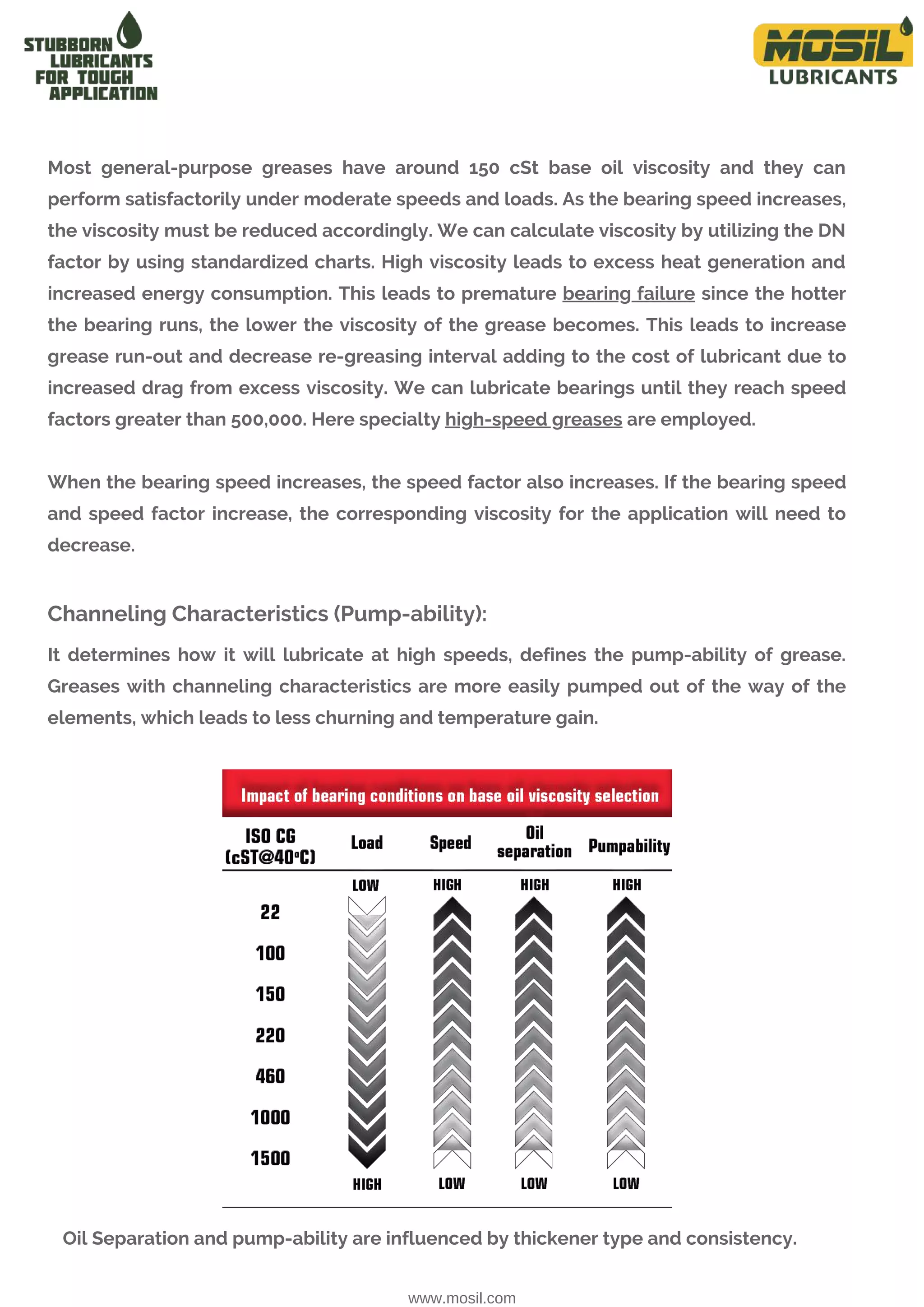 Factors for selection of high speed grease | PDF