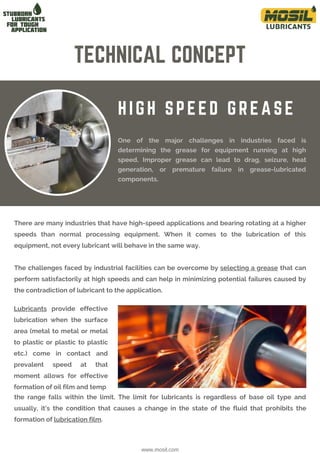 Factors for selection of high speed grease | PDF