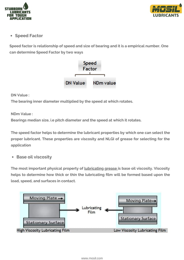Factors for selection of high speed grease | PDF