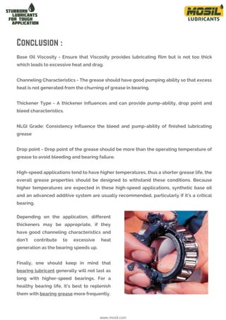 Factors for selection of high speed grease | PDF